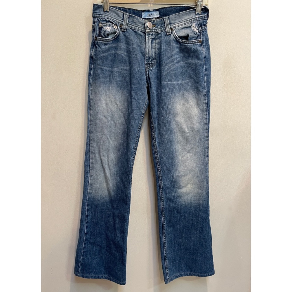 Armani Exchange Flare Jeans Viper Stone Washed - Gem